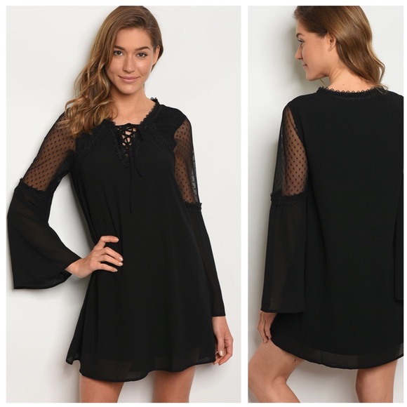 Love Riche | Dresses | Bell Sleeve Boho Dress | Poshmark